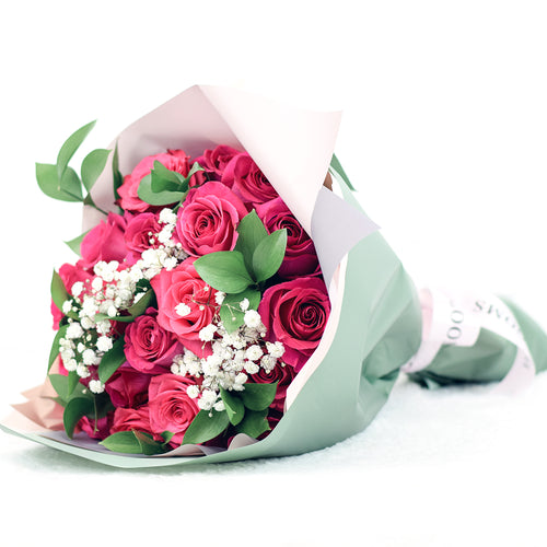 Pink Passion Rose Bouquet - New York Blooms - New York Delivery.